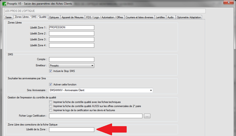 Version 0.5113 – AIDE EN LIGNE PROOPTIC V5